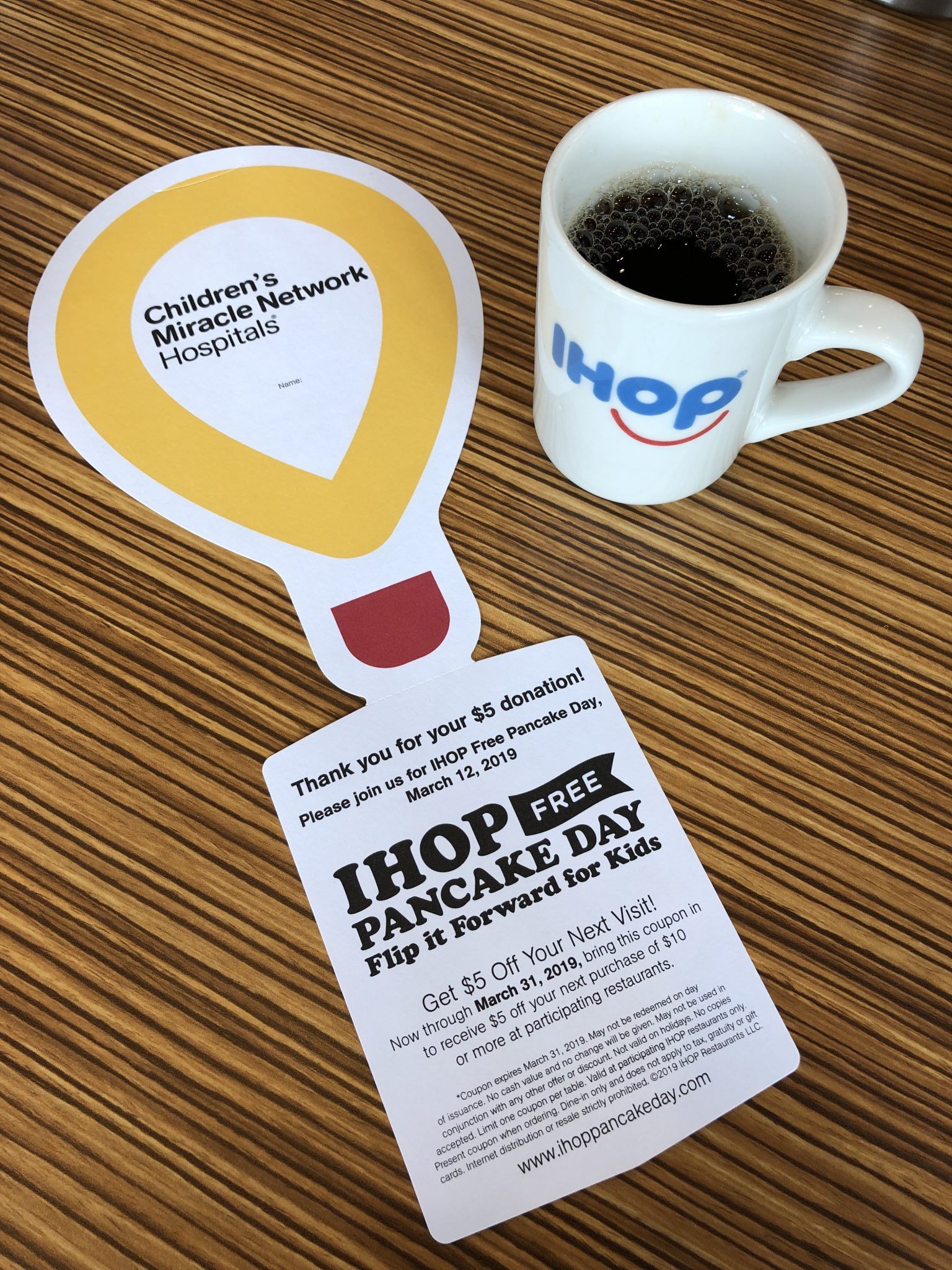 Flip it Forward for Kids during the IHOP Miracle Balloon campaign ...