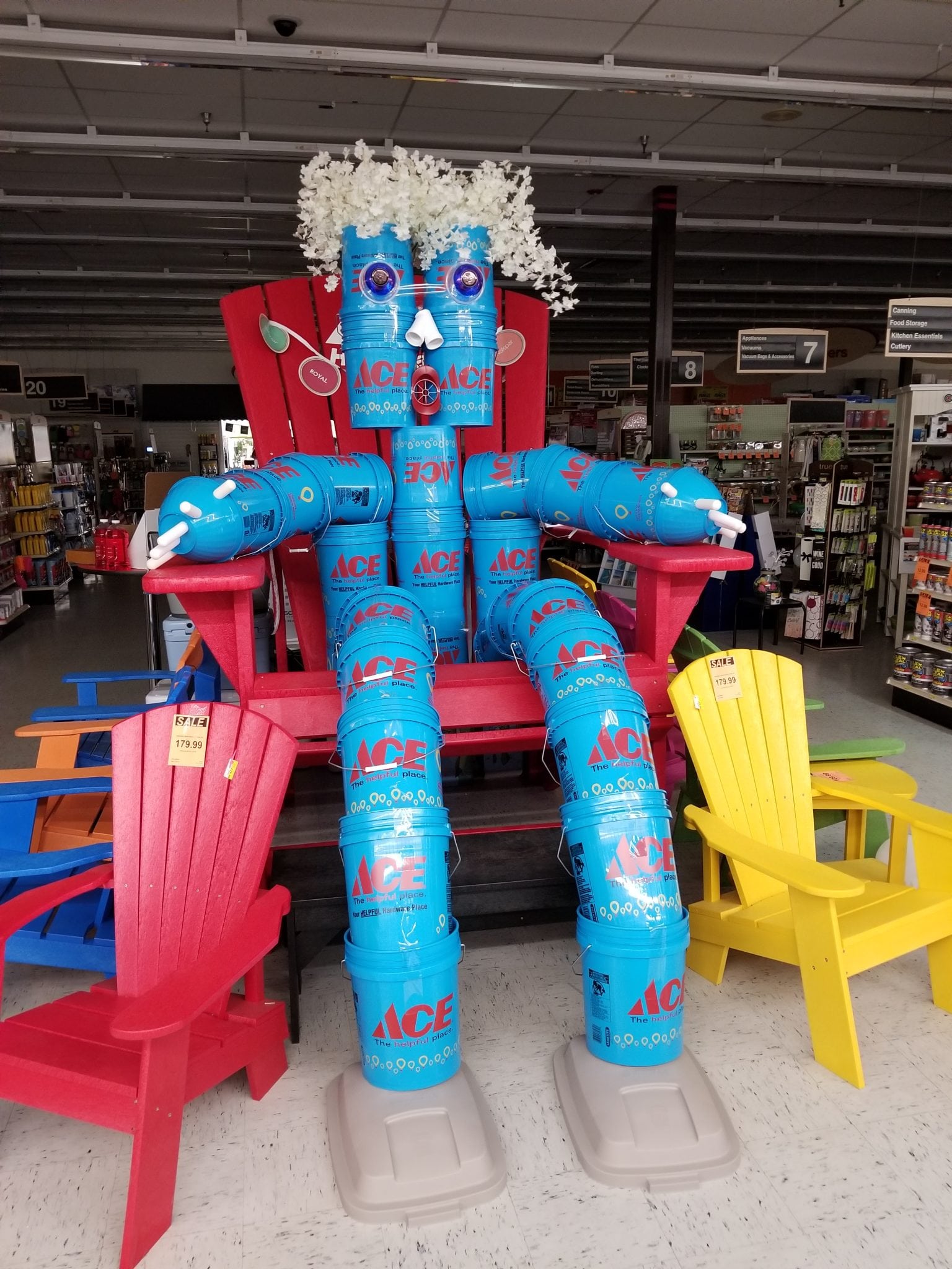 Ace Hardware bucket displays are up…and awesome! – HSHS St. John's ...