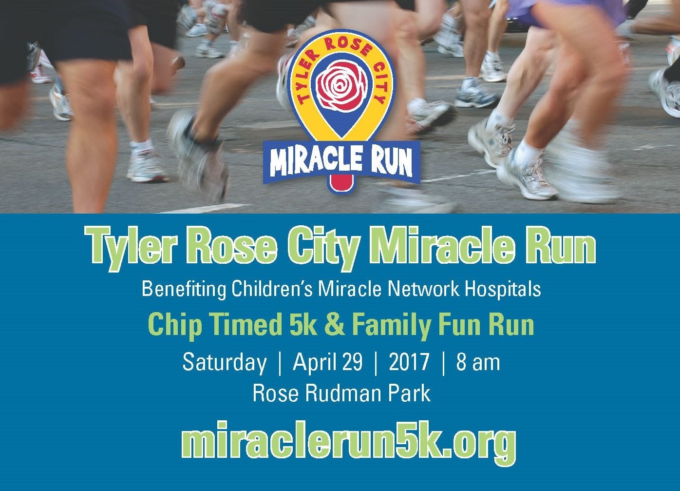 Join us for the 4th Annual Tyler Rose City Miracle Run on April 29 ...