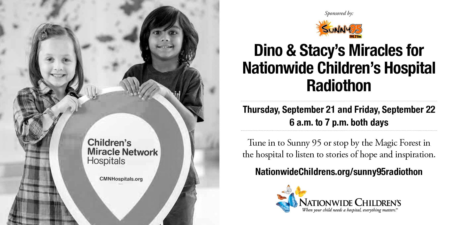 Tune in to Sunny 95 Radiothon – Nationwide Children's Hospital