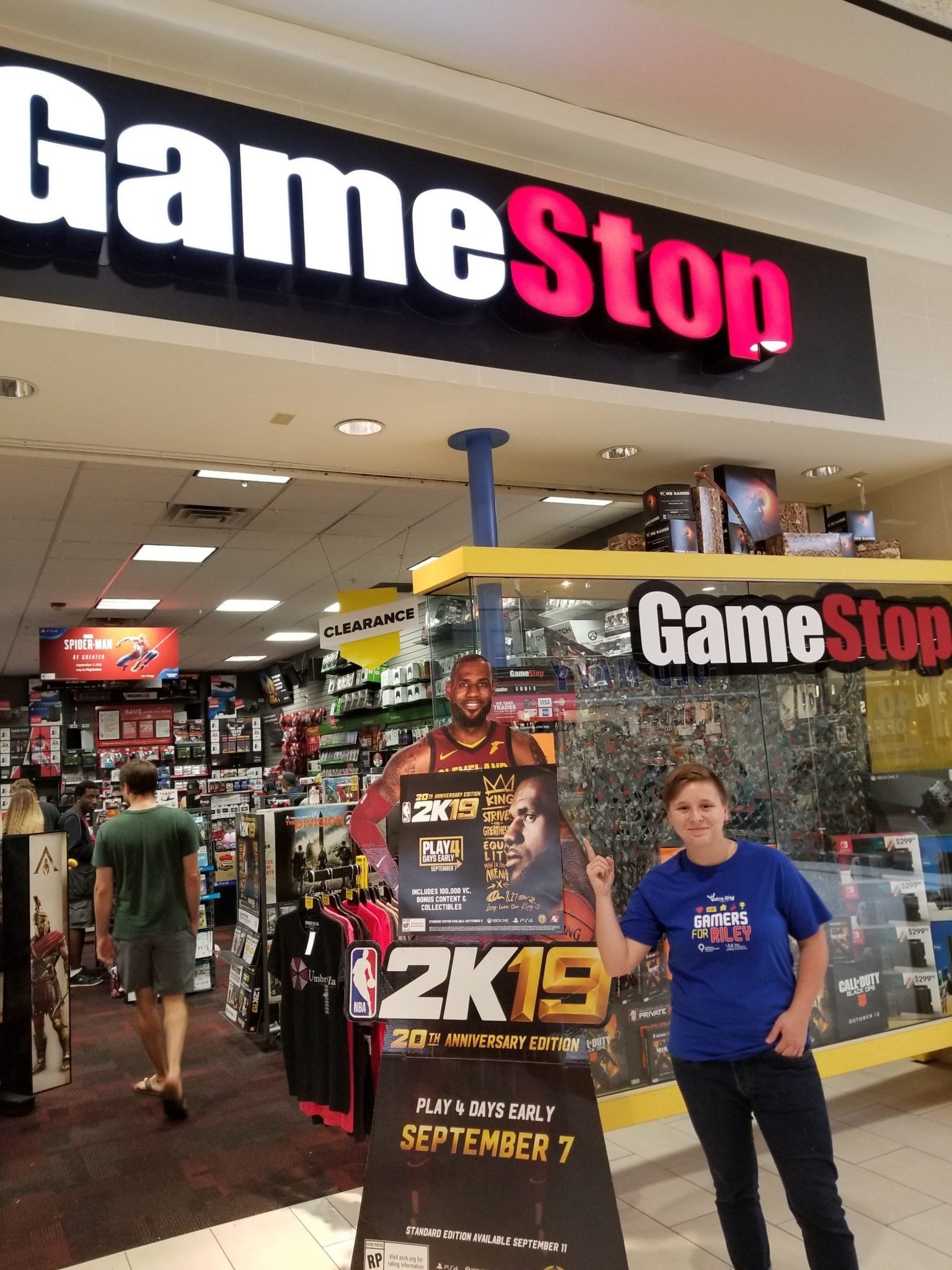 The GameStop Store Visit Challenge: Photos from the Riley Hospital for ...