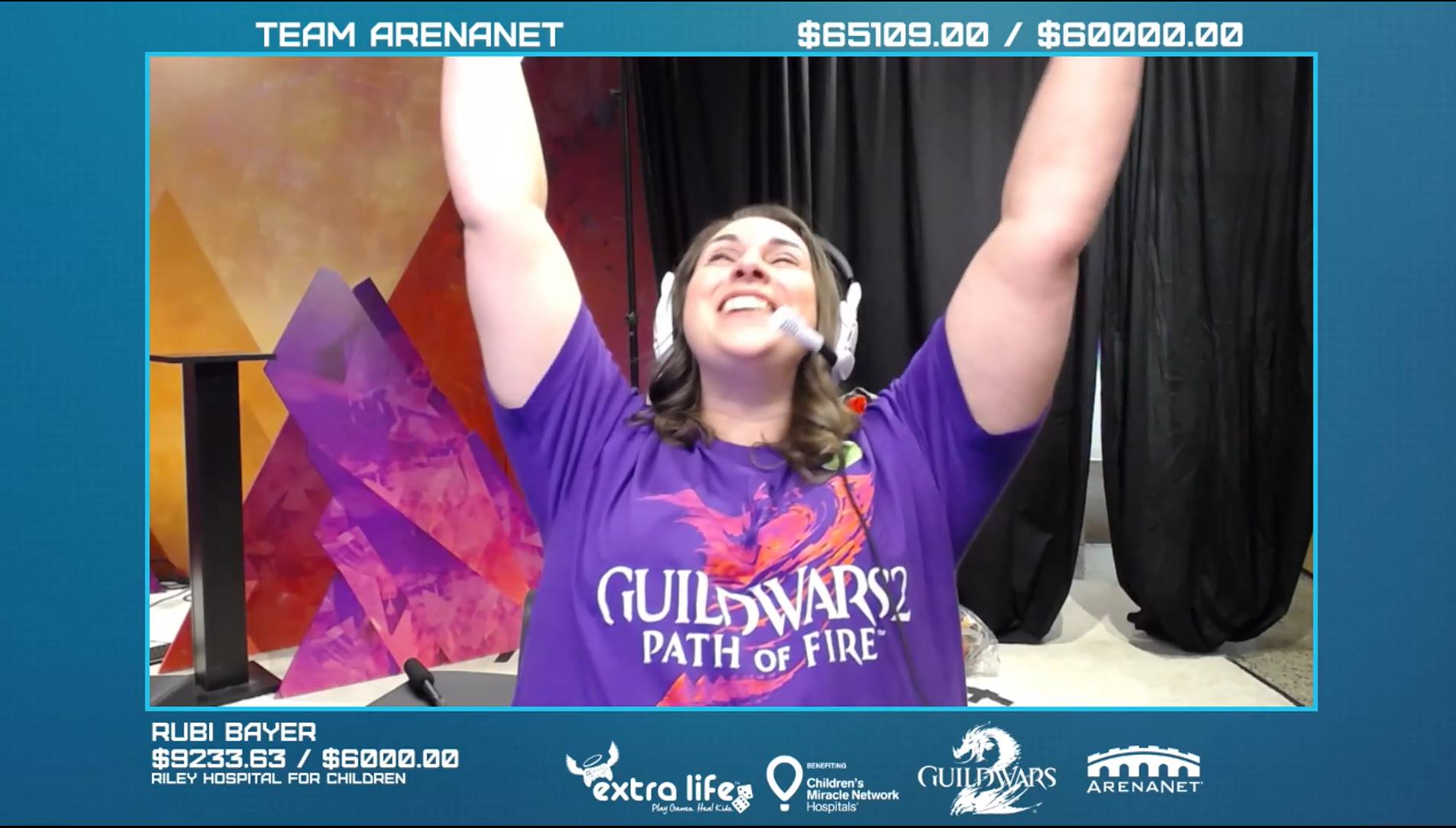 Rubi Bayer of Team ArenaNet Raises Nearly $9,500 for Riley Hospital for ...