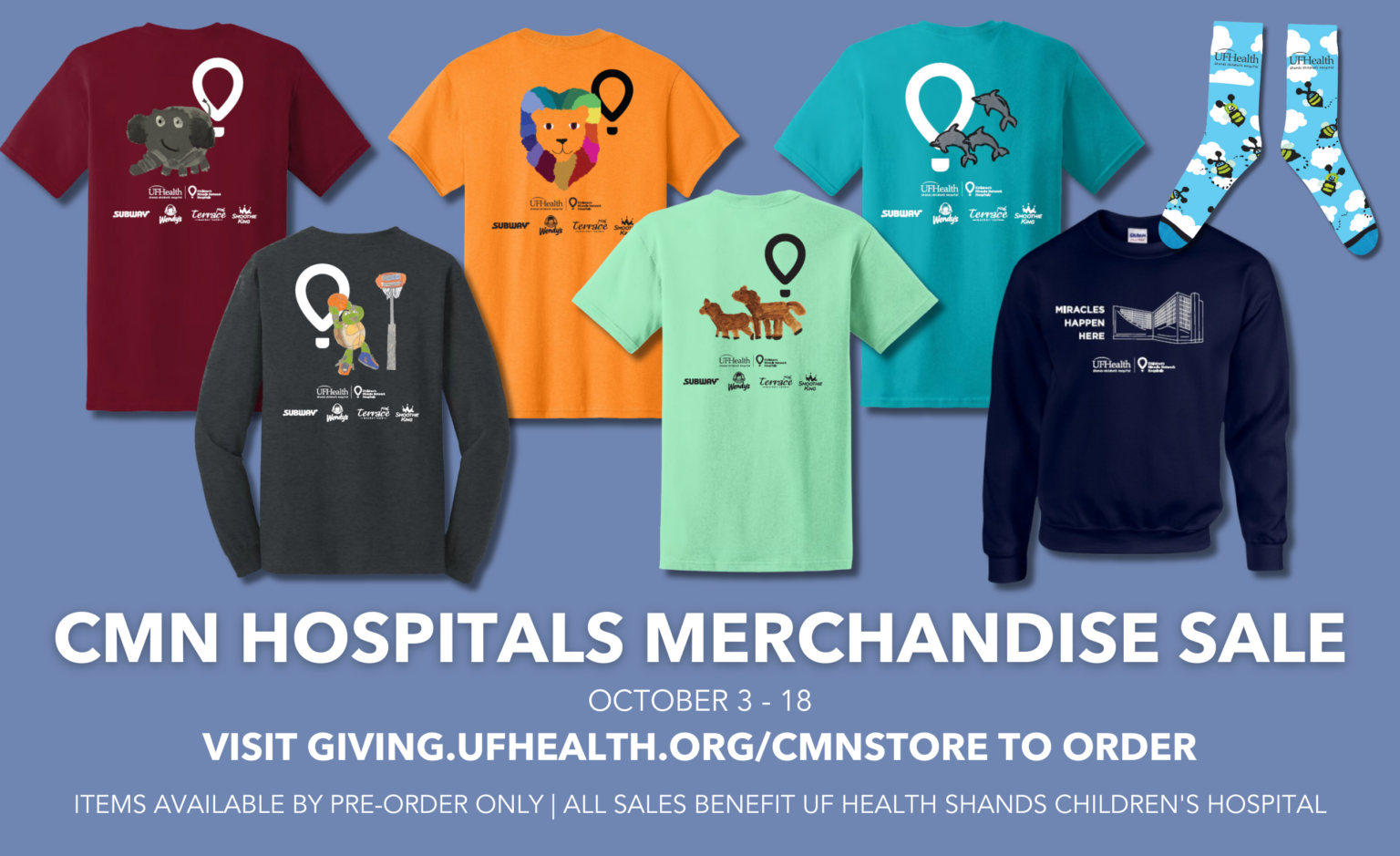 Fall 2024 CMN Store Day goes live – UF Health Shands Children's Hospital
