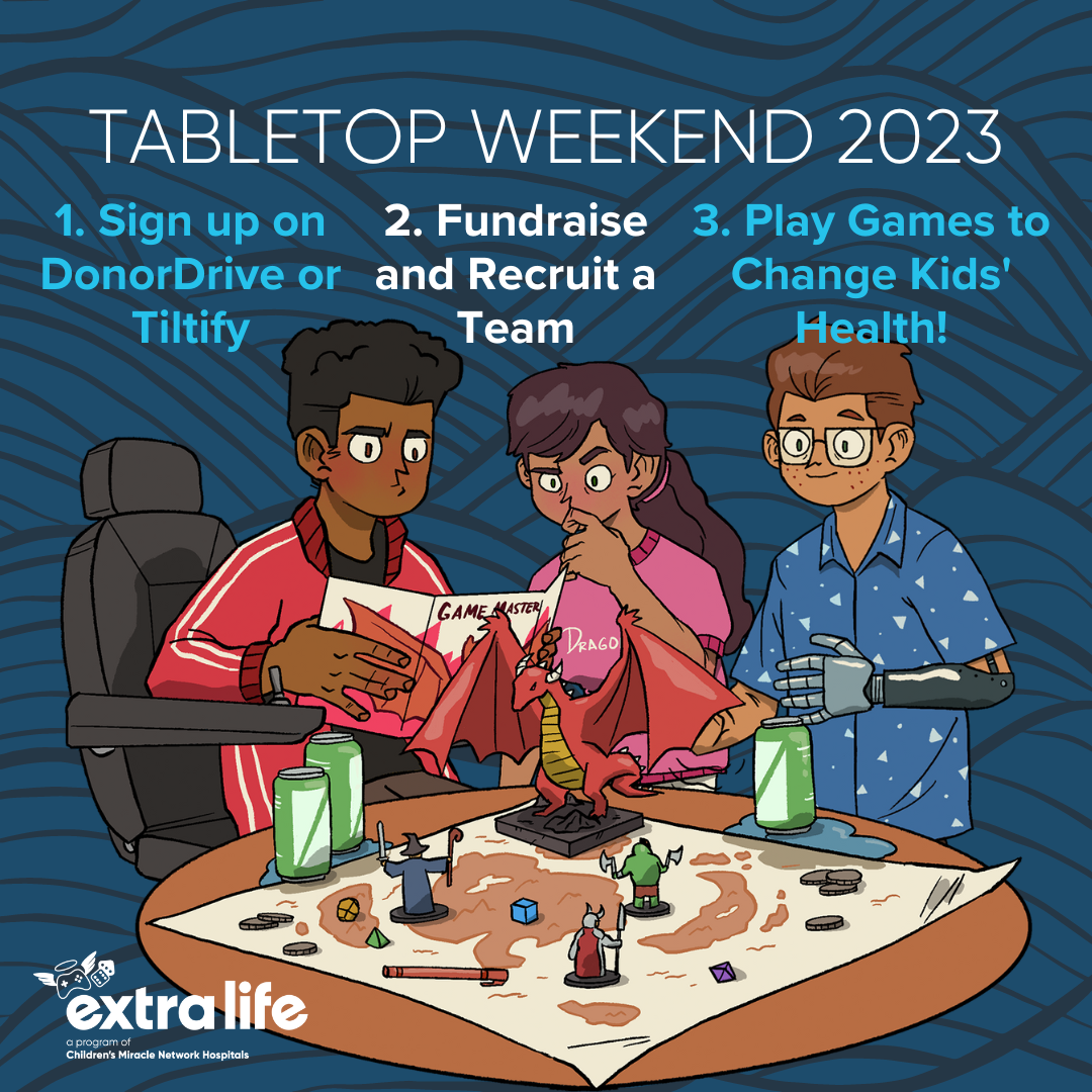 Community Spotlight: Tabletop Weekend! – Extra Life