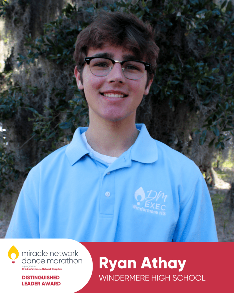 Windermere High School Senior Ryan Athay Receives 2021 Miracle Network Dance Marathon ...